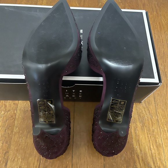 White House Black Market | Shoes | Whbm Rhinestone Emelia Empire Plum ...